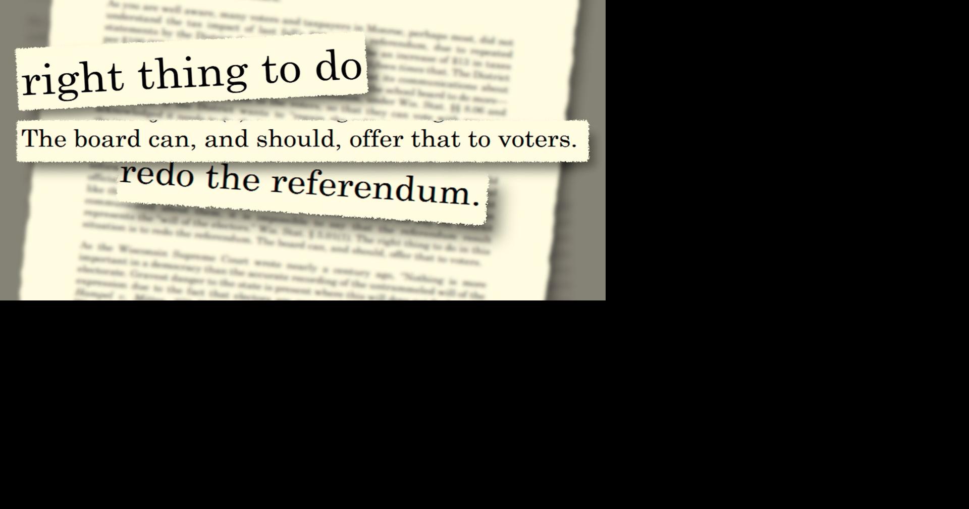 'Redo the referendum': Conservative law firm gets involved in Monroe ...