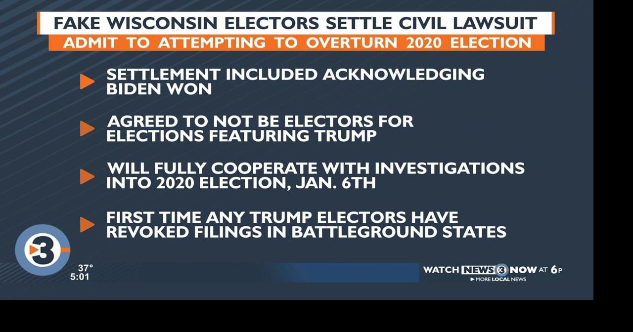 Wisconsin fake electors admit to writing document used in attempt to ...