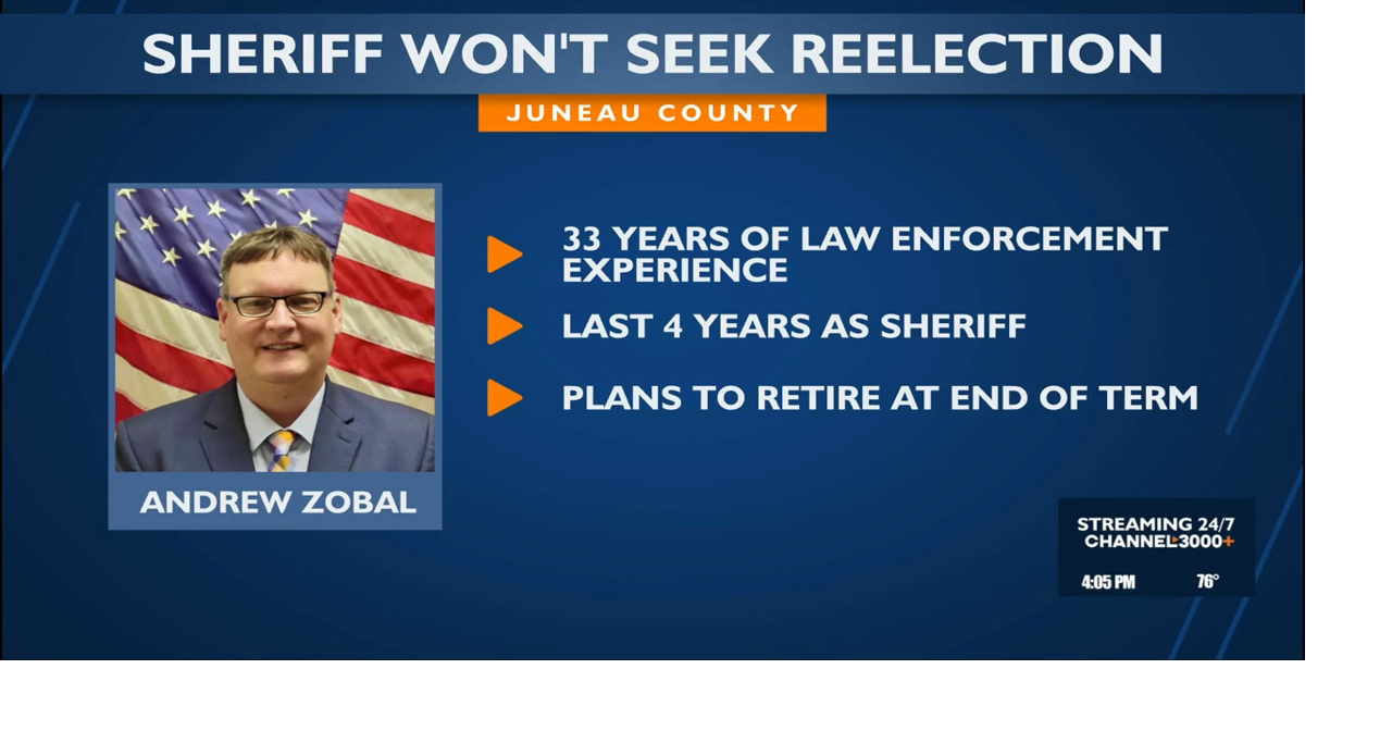 Juneau County sheriff announces retirement | News | channel3000.com