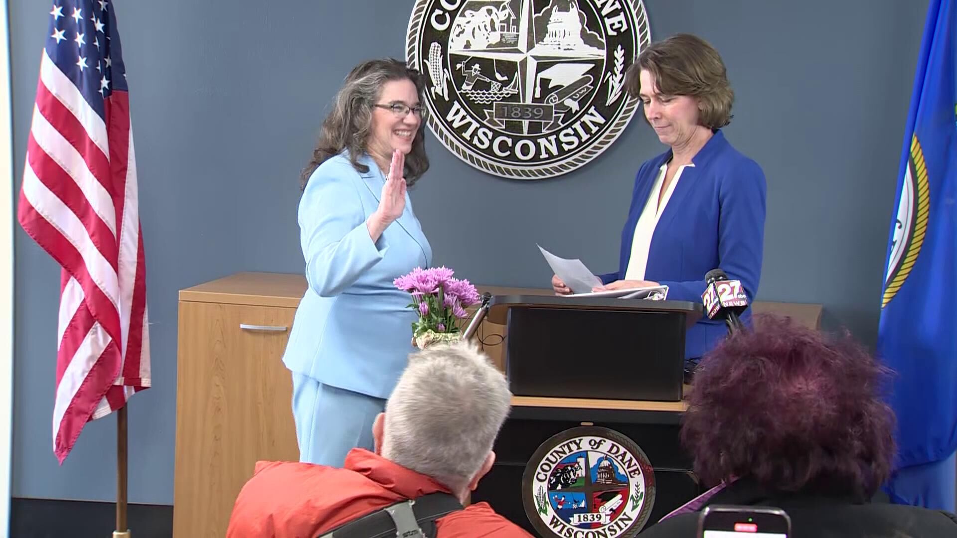 Melissa Agard sworn in as Dane County Executive | News | channel3000.com