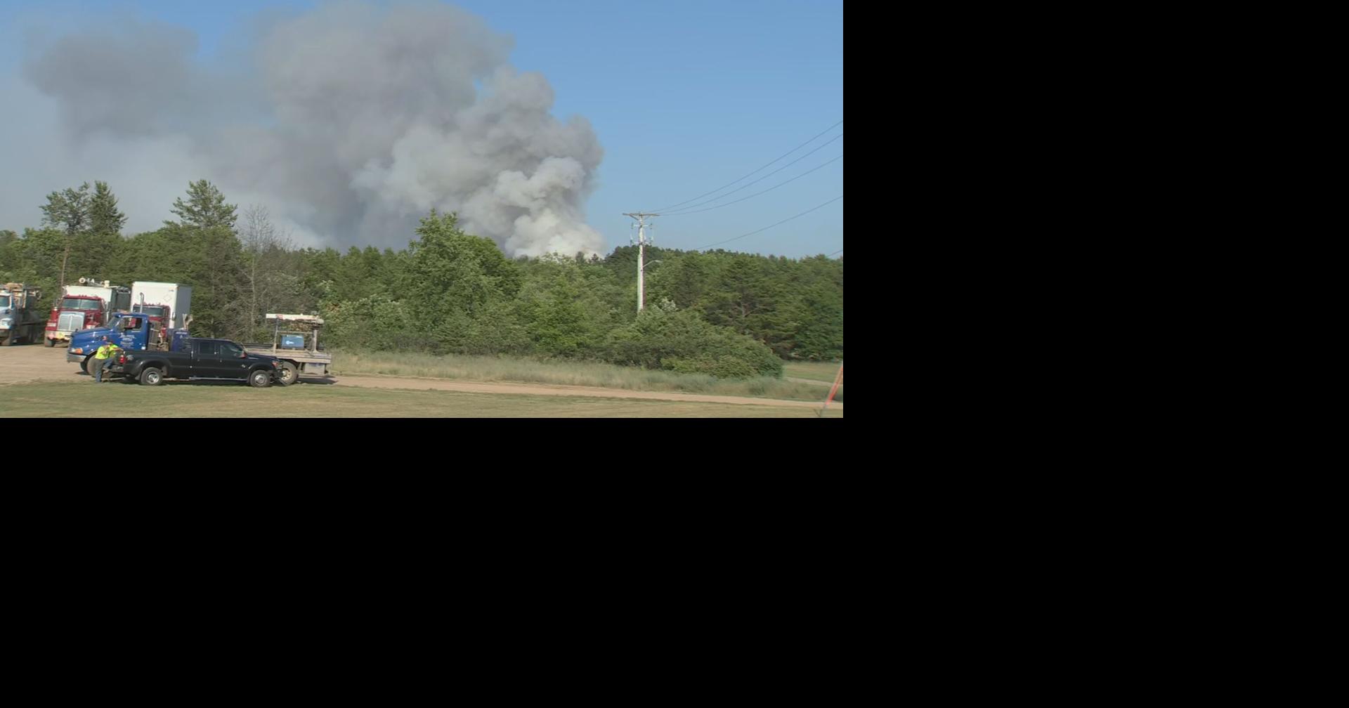 PHOTOS: Pallet Fire near Coloma | | channel3000.com