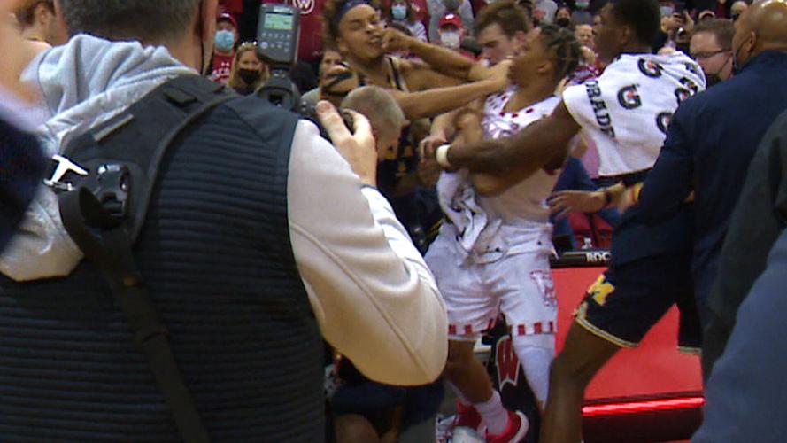 Big Ten investigating postgame fight in Badgers win over Wolverines ...