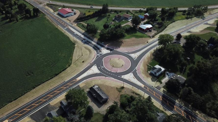 Roundabout at US 51, State Highways 22 and 60 in Columbia County to ...