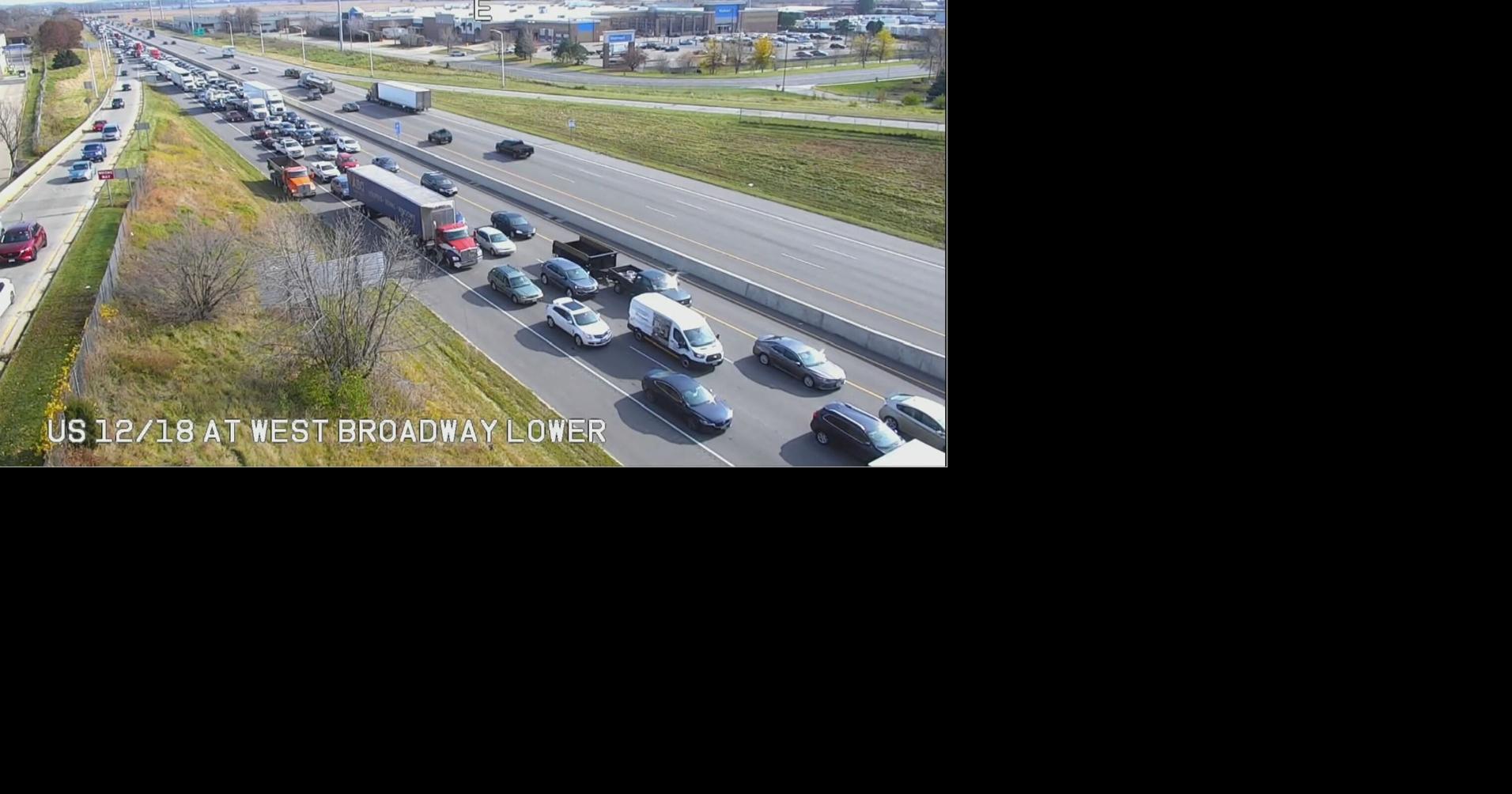 Vehicle fleeing traffic stop crashed into 2 law enforcement vehicles on ...