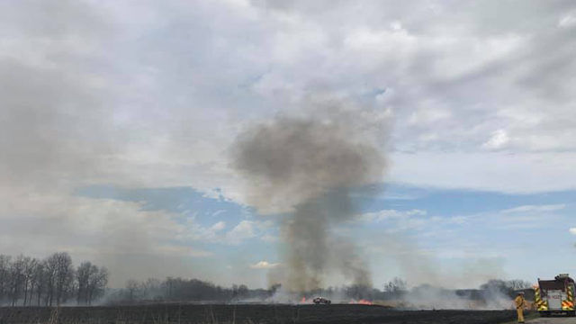 Farm equipment sparks significant marsh fire in Fort Atkinson ...