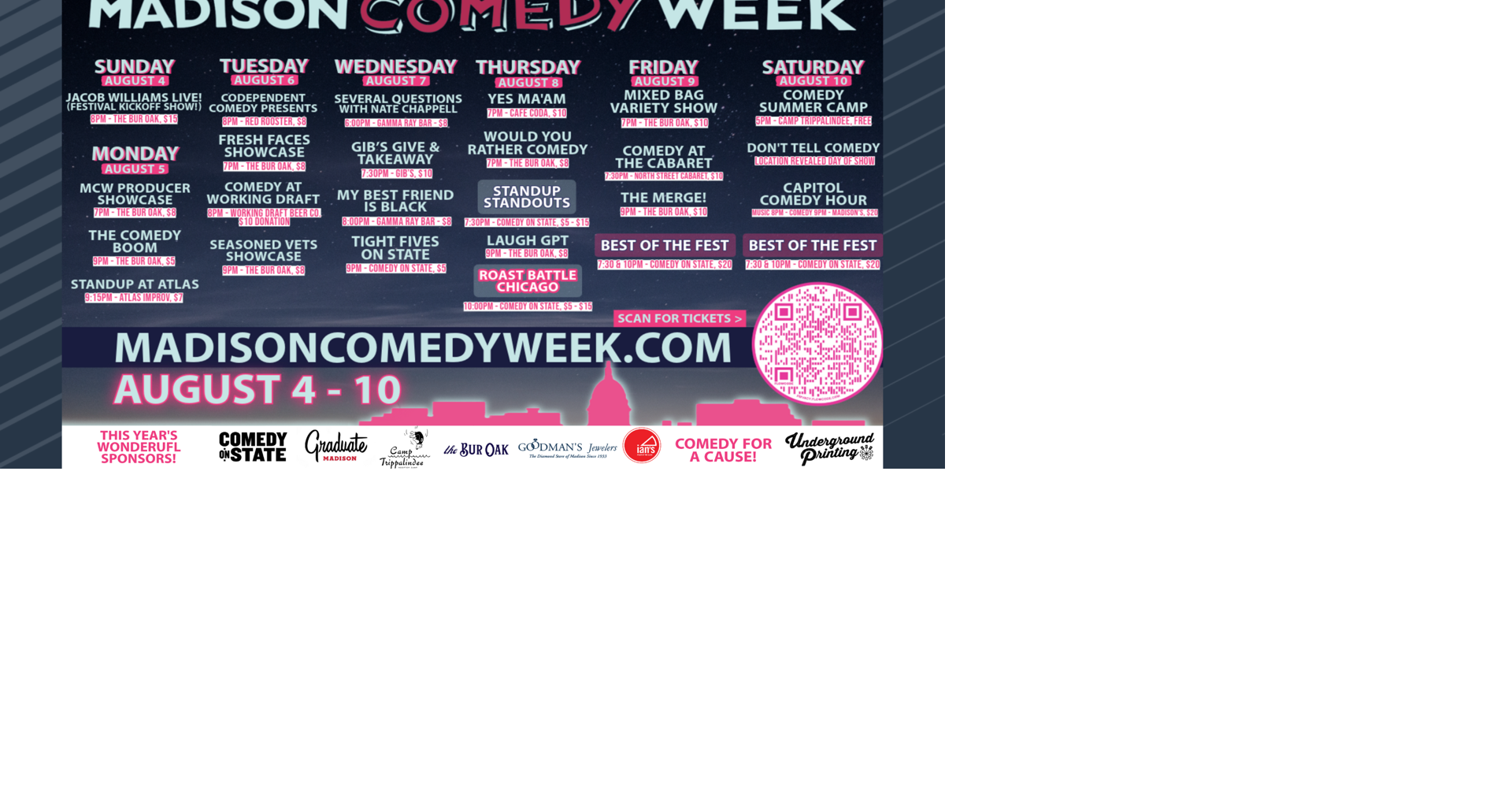 Madison Comedy Week to kick off the laughs | News | channel3000.com