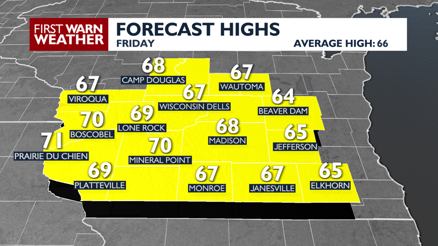 Isolated showers on Friday, cooler but sunny for Mother's Day | Latest ...