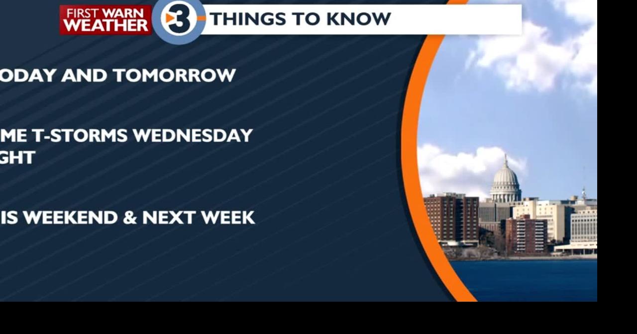 August 15th Noon Weather Update | Video | channel3000.com