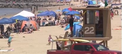 Lifeguards warn of high surf and strong rip currents as south swell ...