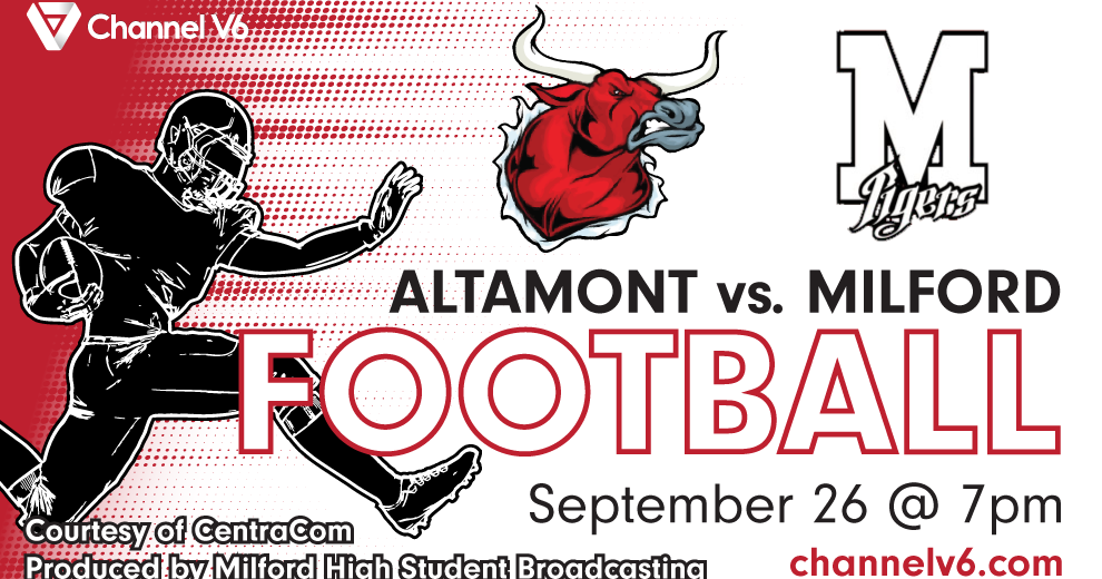 Football: Altamont at Milford (Student Produced) | Altamont | channelv6.com