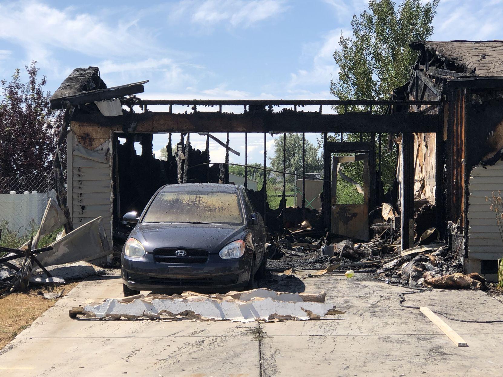 Overnight Structure Fire Destroys Garage and Causes Significant Damage ...