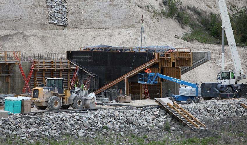 Crow Dam headworks, spillway project slated for completion by end of ...