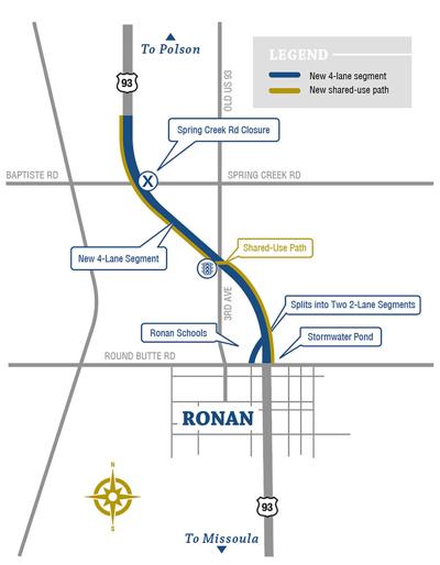 Highway 93 Ronan-North preliminary construction project set to begin on ...