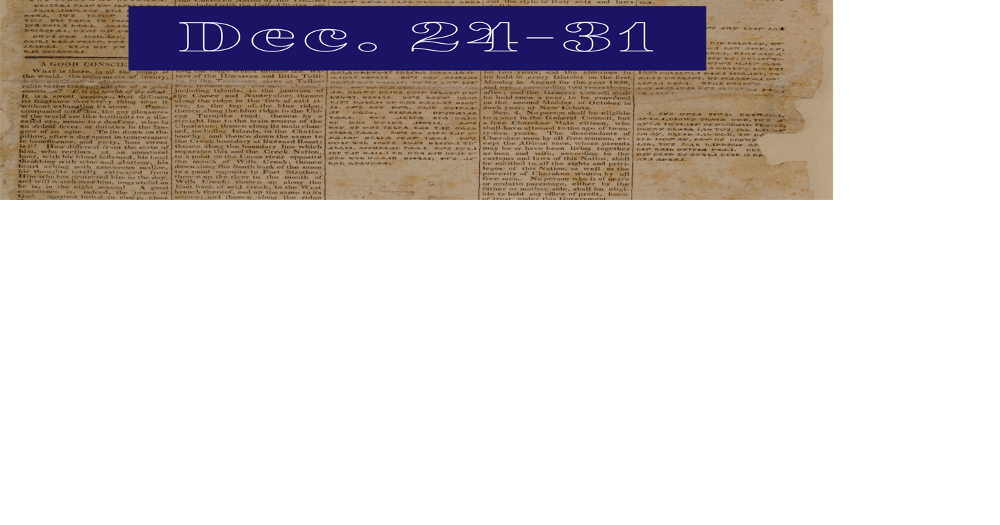 This week in Cherokee Nation History | Multimedia | cherokeephoenix.org