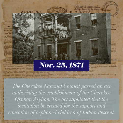 This week in Cherokee Nation History | Multimedia | cherokeephoenix.org