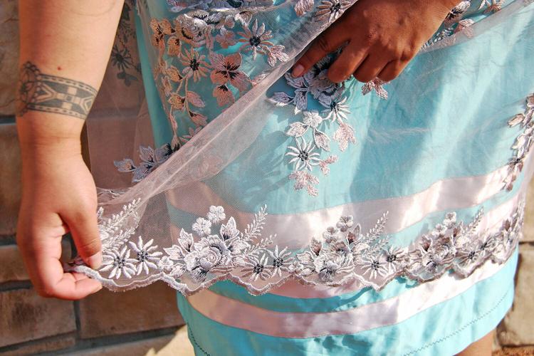 Hardbarger creates ribbon skirts with purpose | Cherokee Syllabary ...