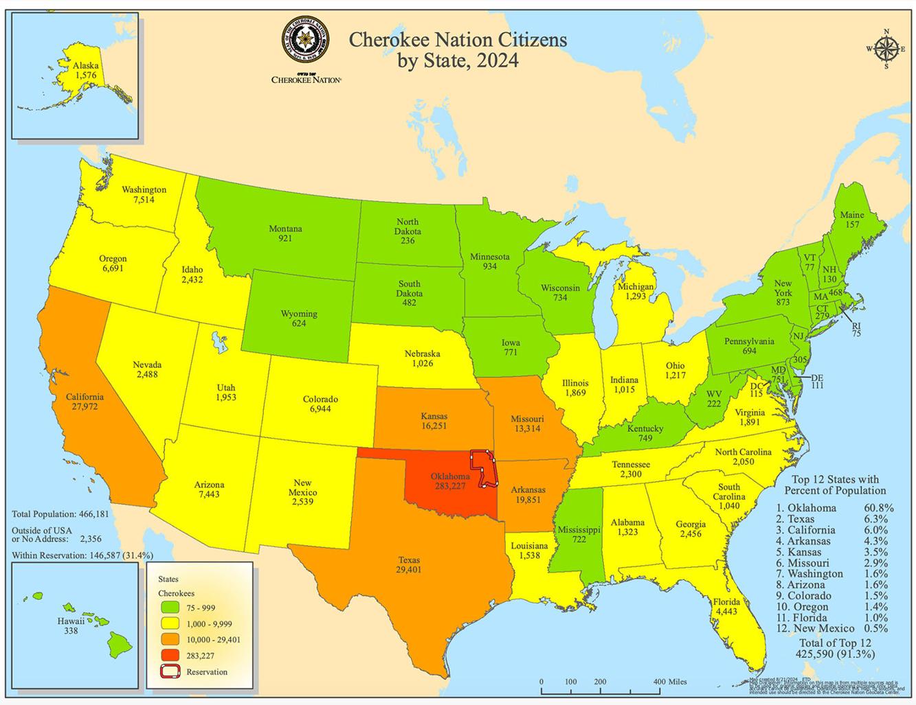 Cherokee Nation unveils new demographic maps reflecting tribal ...