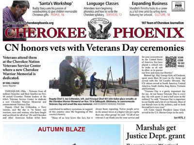 Dec. 2015 issue of the Cherokee Phoenix now available online | Archives ...