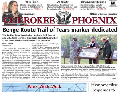 Nov. 2015 issue of the Cherokee Phoenix now available online | Archives | cherokeephoenix.org