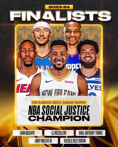 Lindy Waters III a finalist for the NBA Social Justice Champion award ...