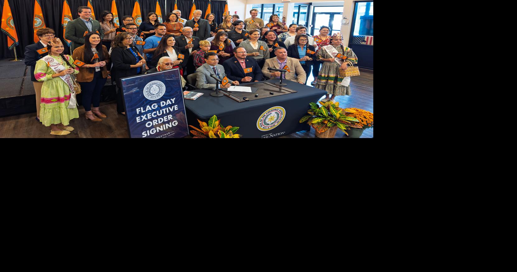 Hoskin signs executive order declaring Oct. 8 ‘Cherokee Nation Flag Day ...