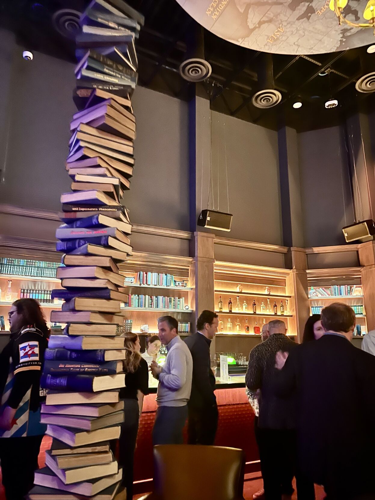 The Ghost Trap bar with 'ghosts,' books and booze. (Photo by Candace ...