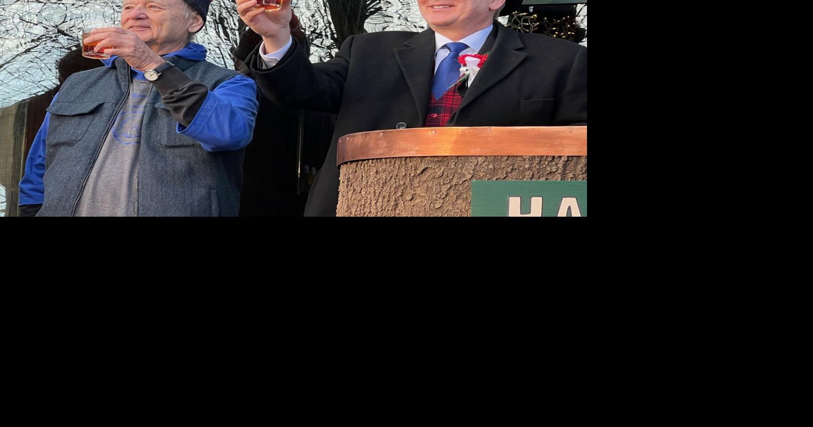 Bill Murray and cast salute Harold Ramis on Groundhog Day | Candid ...