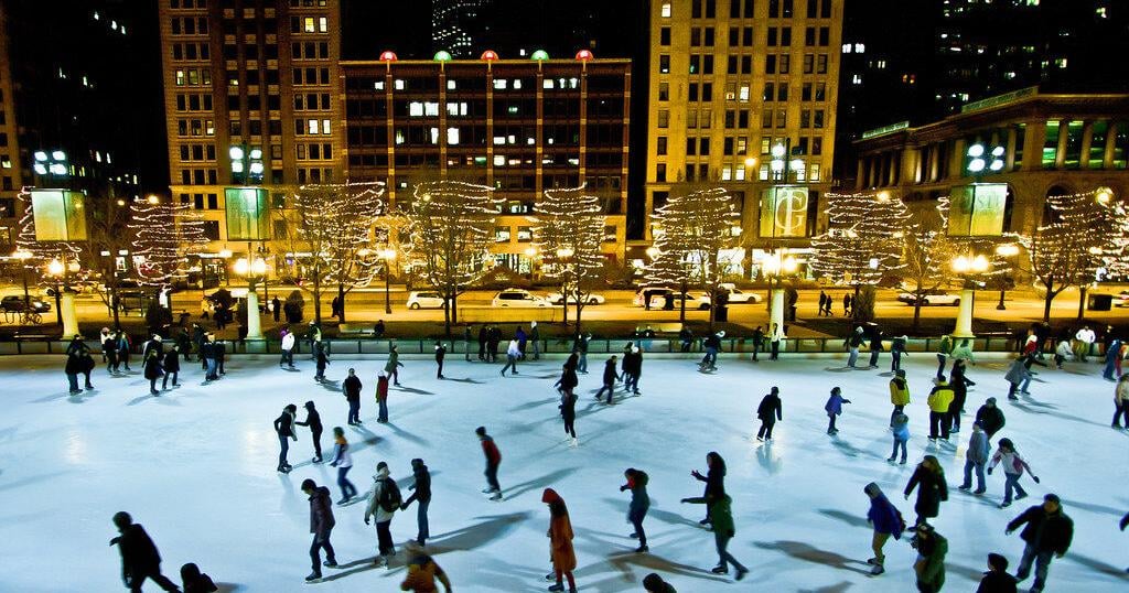 millennium square ice skating