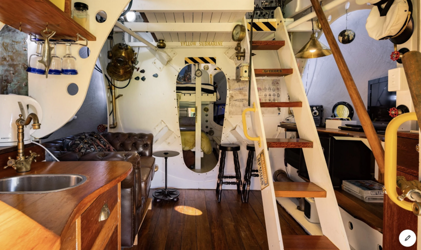Couple builds Beatles-themed yellow submarine Airbnb | Wire | chronicle ...