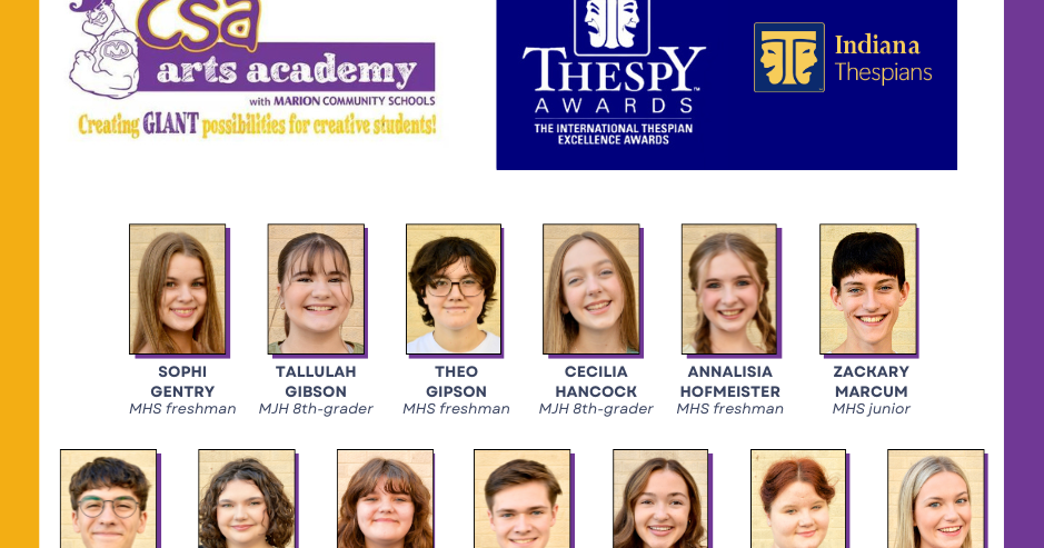 Marion students earn top awards at Indiana Thespians State Conference ...