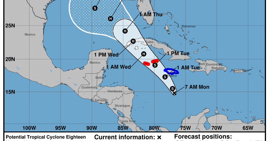 Tropical Storm Rafael expected to form, current track not threatening ...