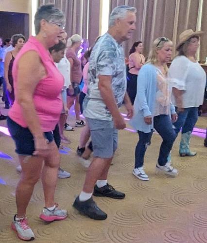 More than 100 show up for free line dance class | Local News ...