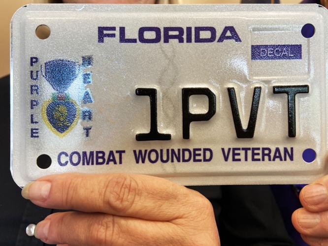 License plate honors Purple Heart recipients | Local News ...