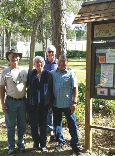 Citrus Garden Club dedicates Whispering Pines Butterfly Garden sign ...