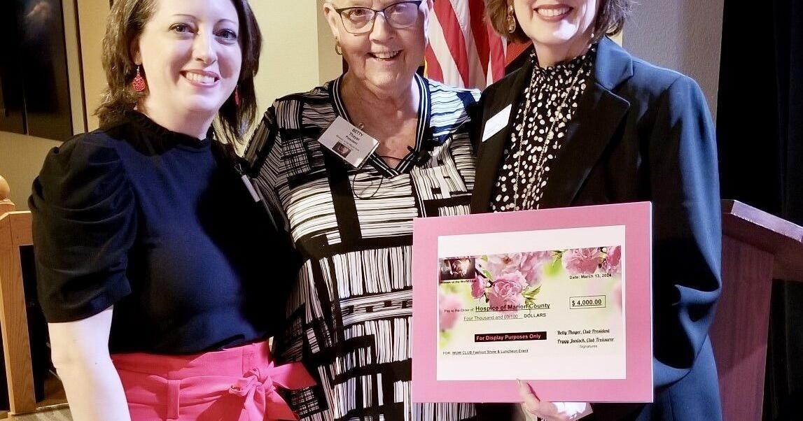 Women of the World Club donates $10,500 to Hospice of Marion County ...