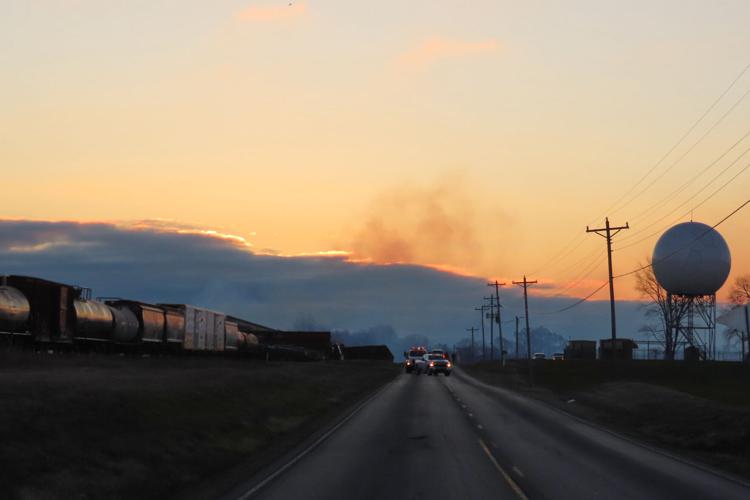 Derailed train in Kentucky causes a chemical leak and sparks a fire ...