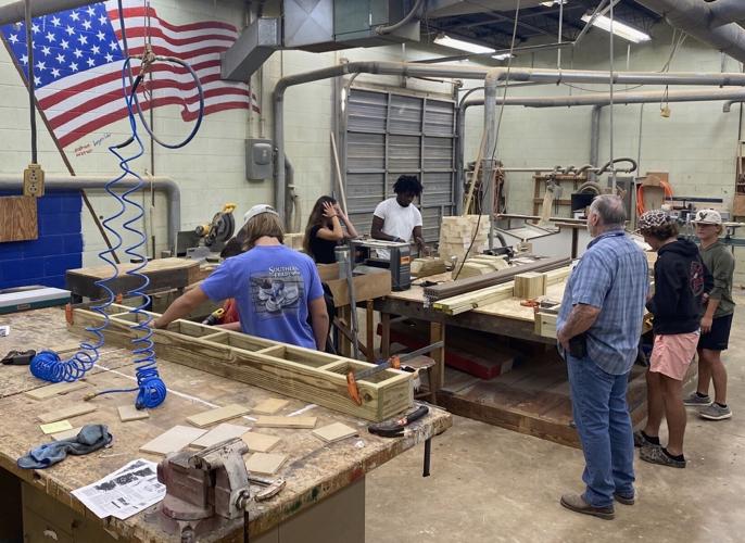 WHS Carpentry and community unites to improve Pre-K outdoor classroom ...