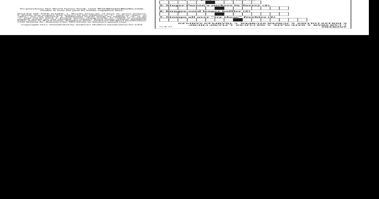 Nov. 8 puzzle correction | News | chronicleonline.com