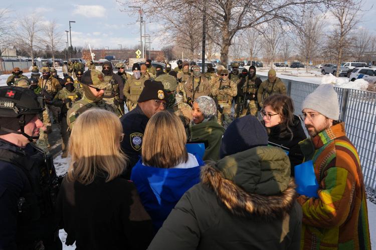 Anti-ICE protesters assemble across the US after shootings in ...
