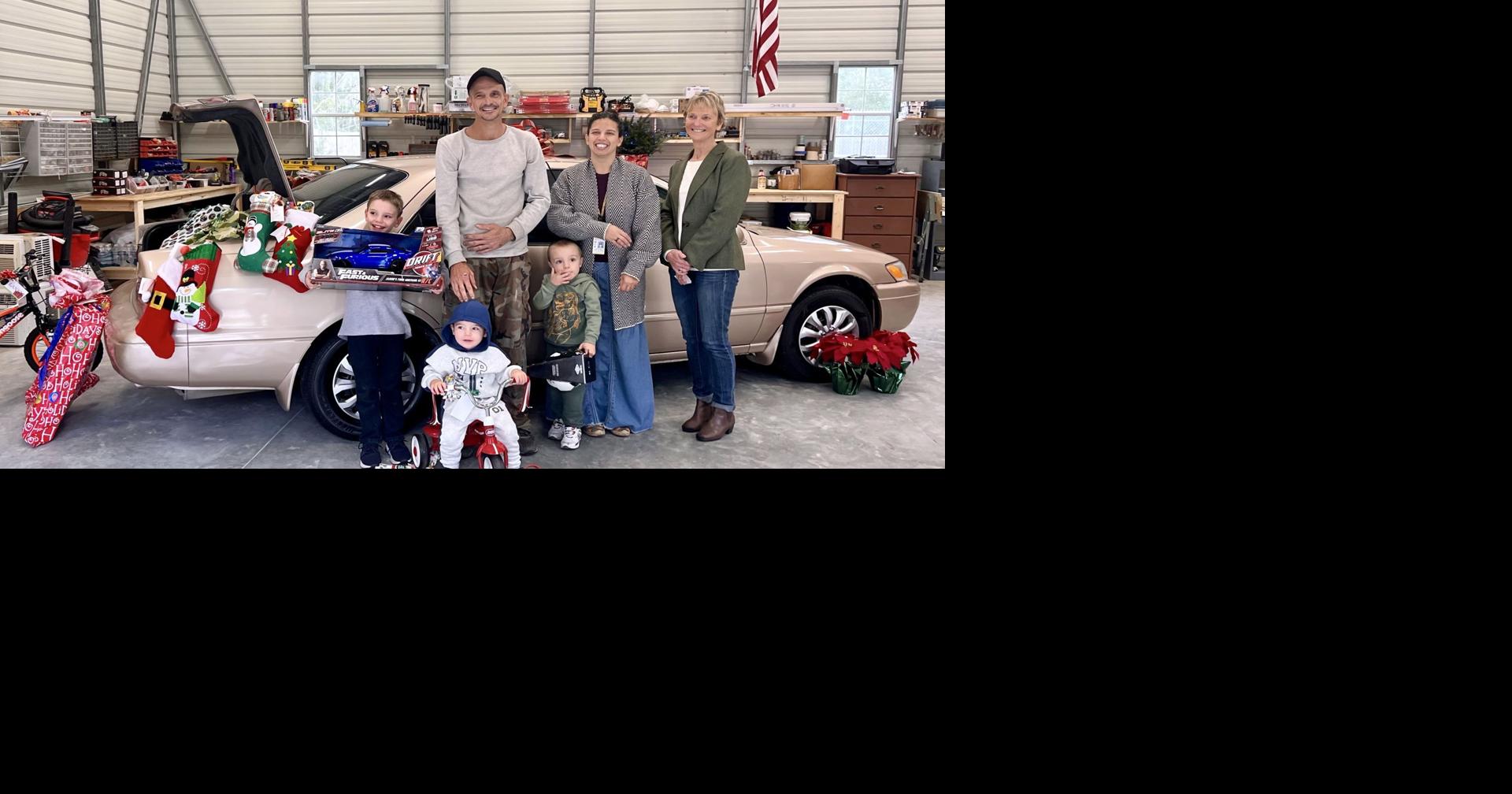 Youth emergency support center donates car to family for Christmas ...
