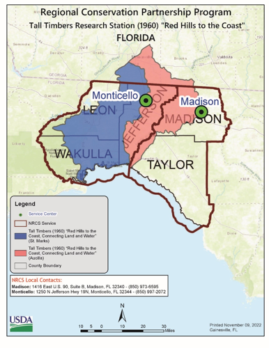 Tall Timbers – Red Hills to the Coast Map | Local News ...