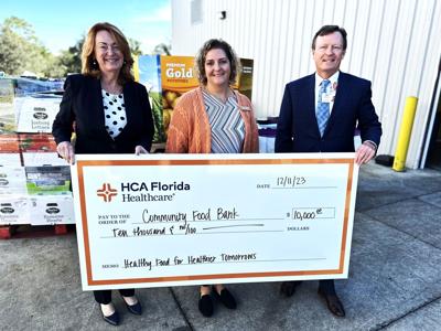 HCA Florida Healthcare hospital donates to Community Food Bank | Local ...