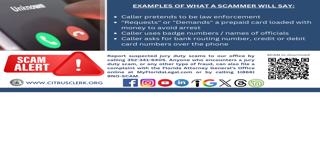 Clerk of Court warns against jury duty scams | Local News ...