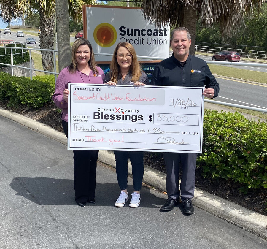 Suncoast Credit Union awards $35,000 grant to Citrus County Blessings ...