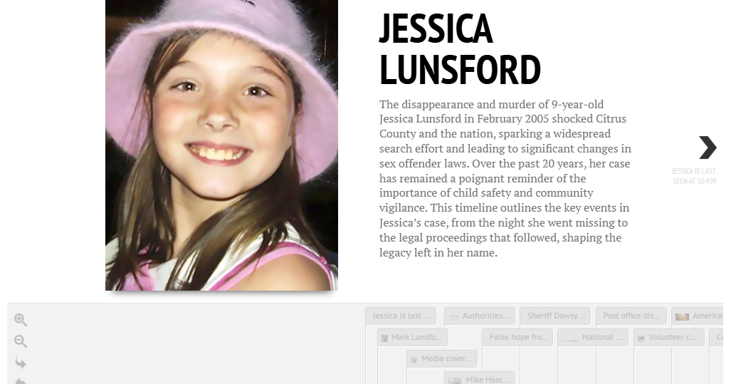 Jessica Lunsford Case: 20-Year Timeline | | chronicleonline.com