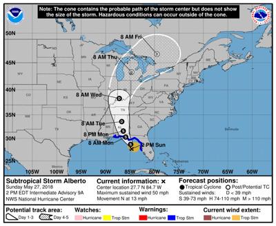 Citrus appears spared from Alberto's storms, surge | Local News ...