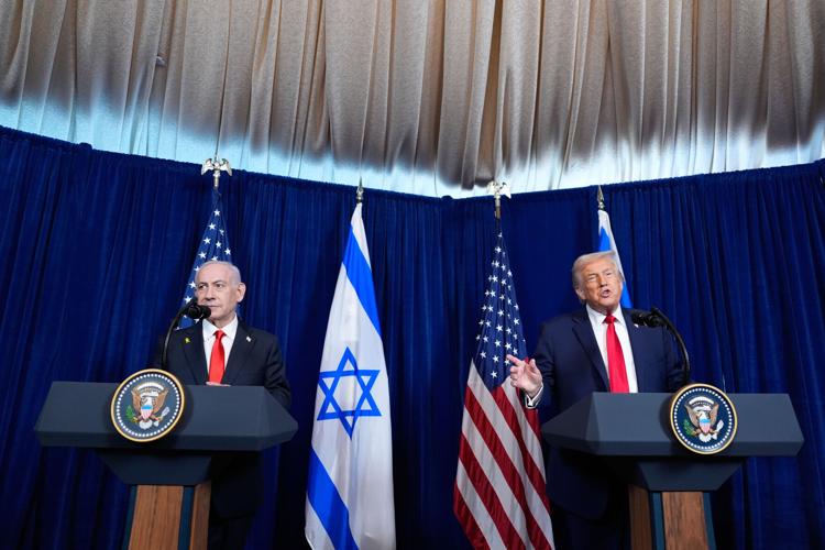 During Netanyahu visit, Trump warns Iran of further US strikes if it ...