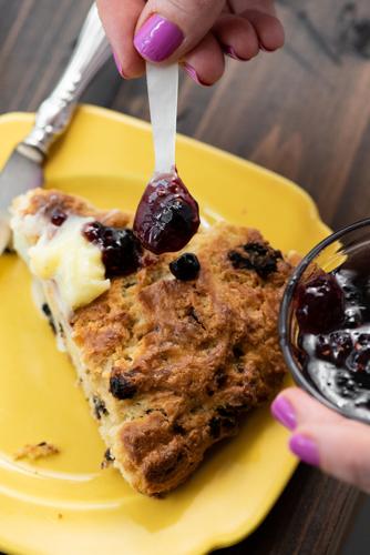 dried cherry scones