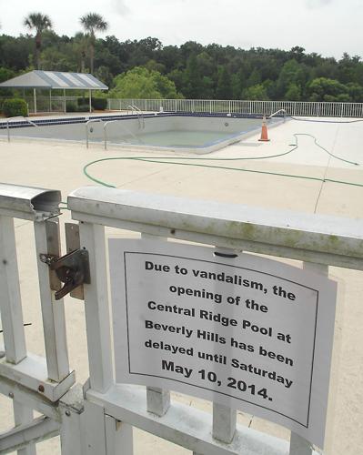 Vandals damage closed pool | Local News | chronicleonline.com