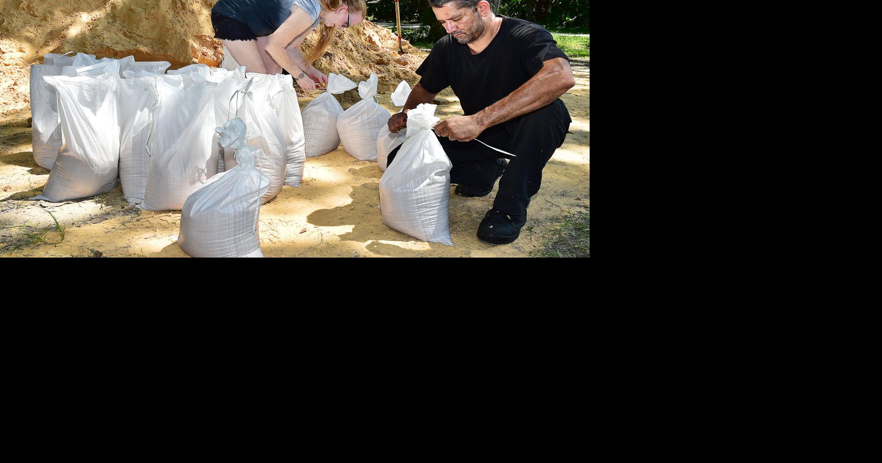 Free sandbags available. Area to be possible affected by potential ...